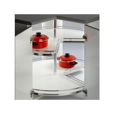 Hettich 3/4 Circle Carousel Tray - Solid Base