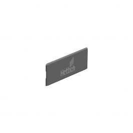 Hettich InnoTech Atira Cover Cap Dark Grey with Hettich logo
